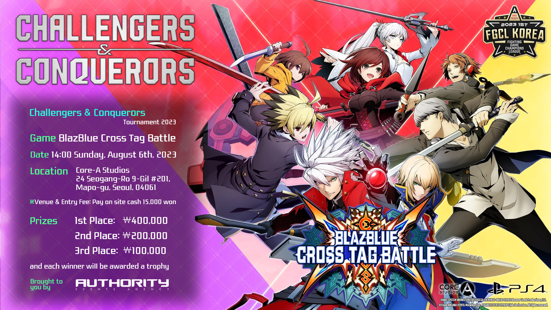 CHALLENGERS & CONQUERORS 2023 BBTAG - トーナメント表 - Tonamel