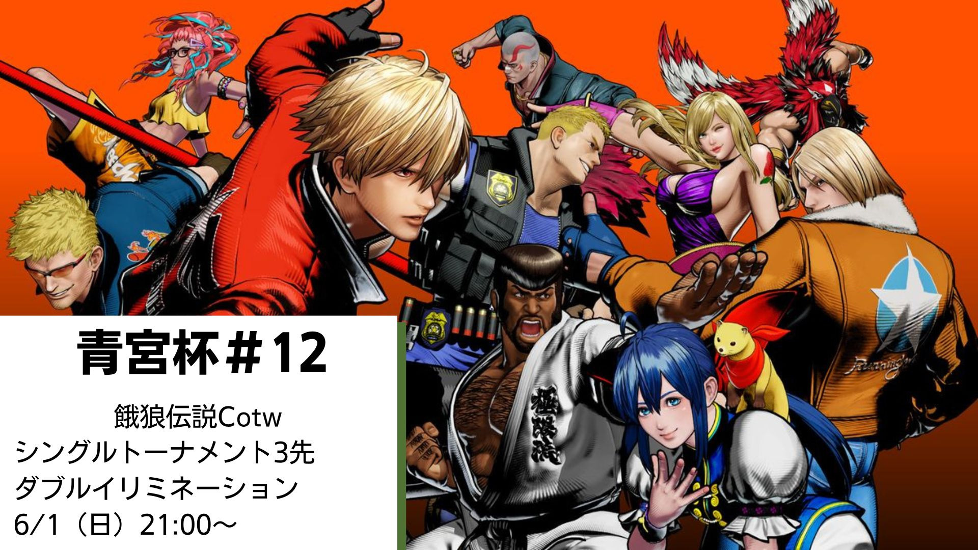 【餓狼伝説CotW】青宮杯#12 - Tonamel