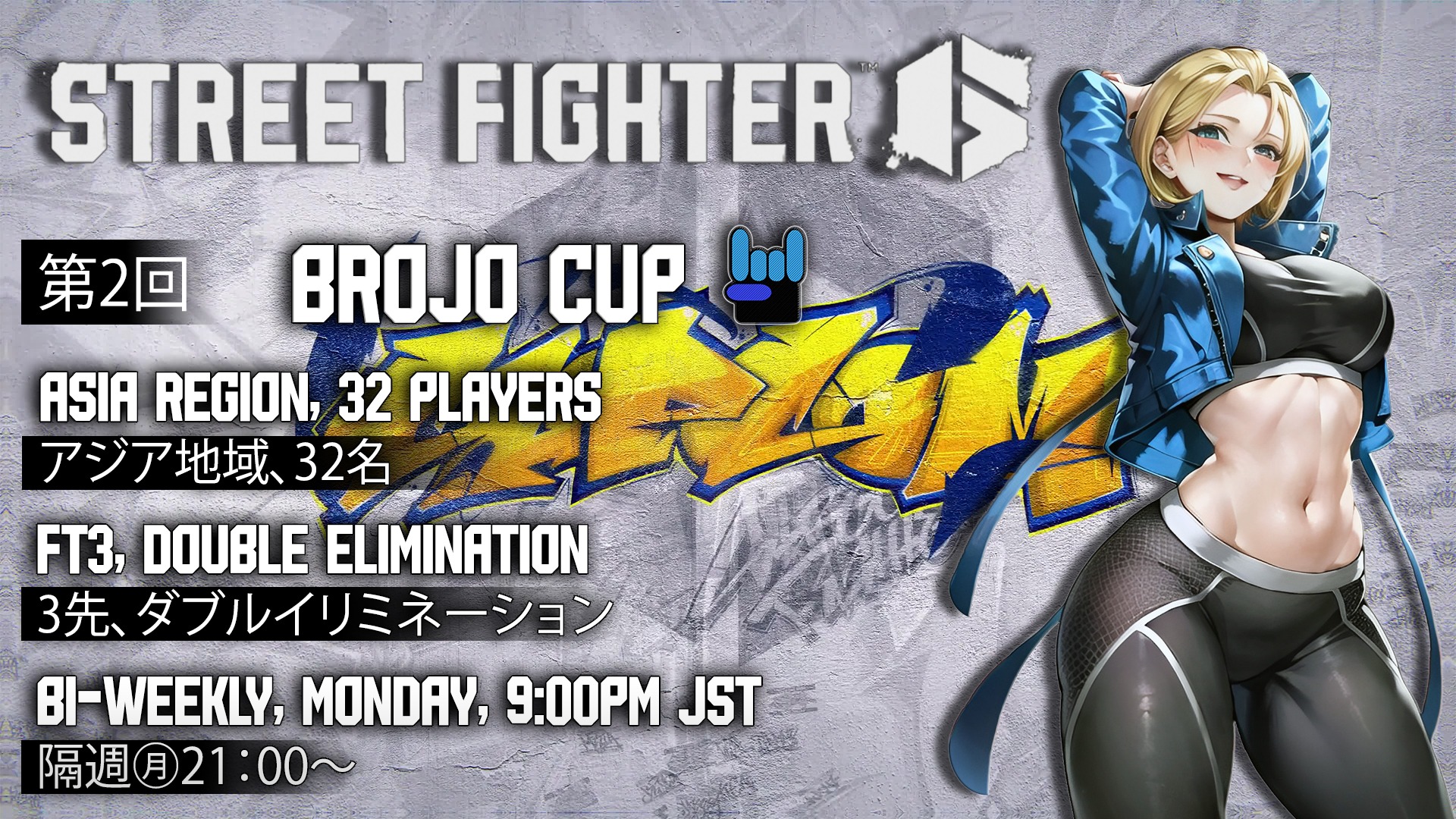 Brojo Cup・ブロジョ杯#2｜SF6 Version・スト6版 - Tonamel