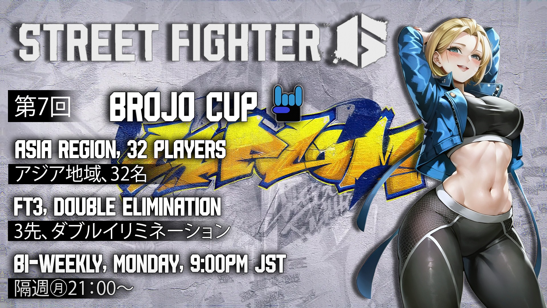 Brojo Cup・ブロジョ杯#7｜SF6 Version・スト6版 - Tonamel