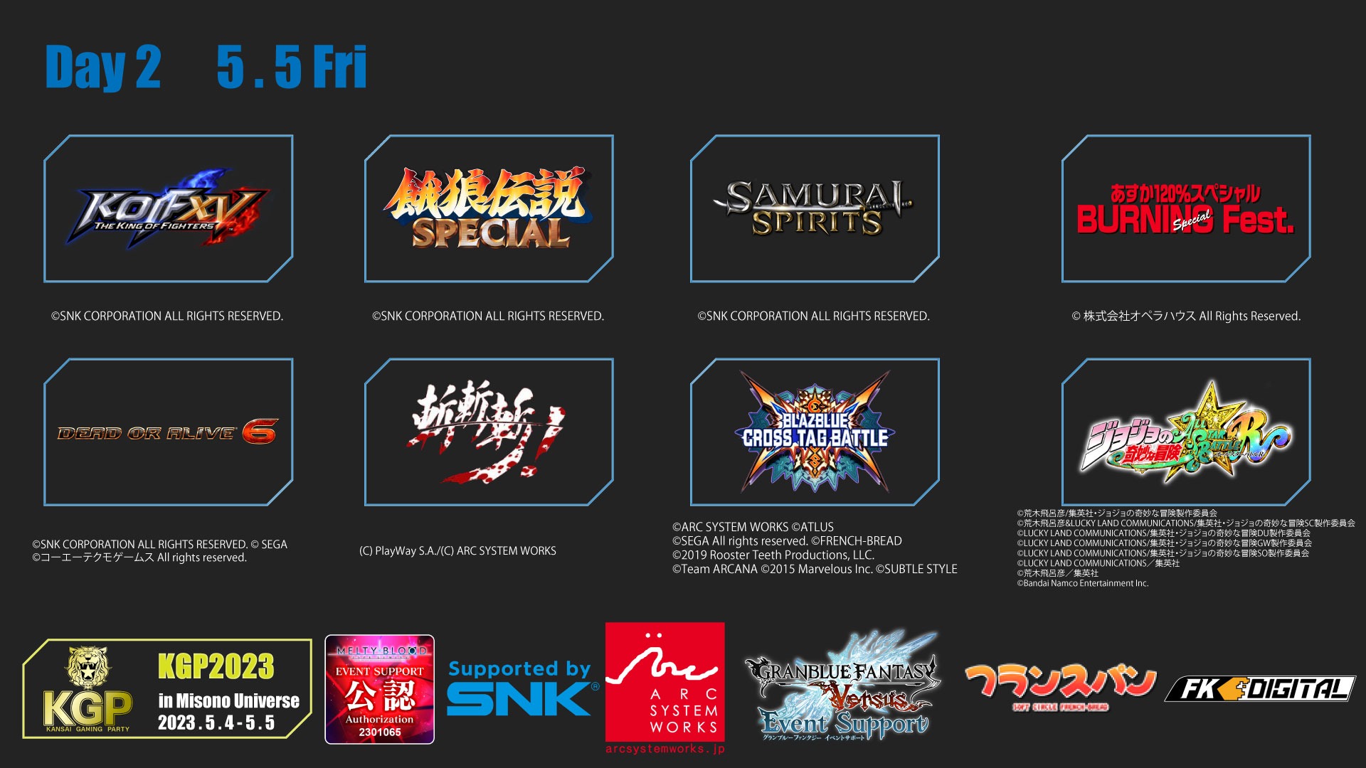 KGP2023 Day2 BLAZBLUE CROSS TAG BATTLE部門 - Tonamel